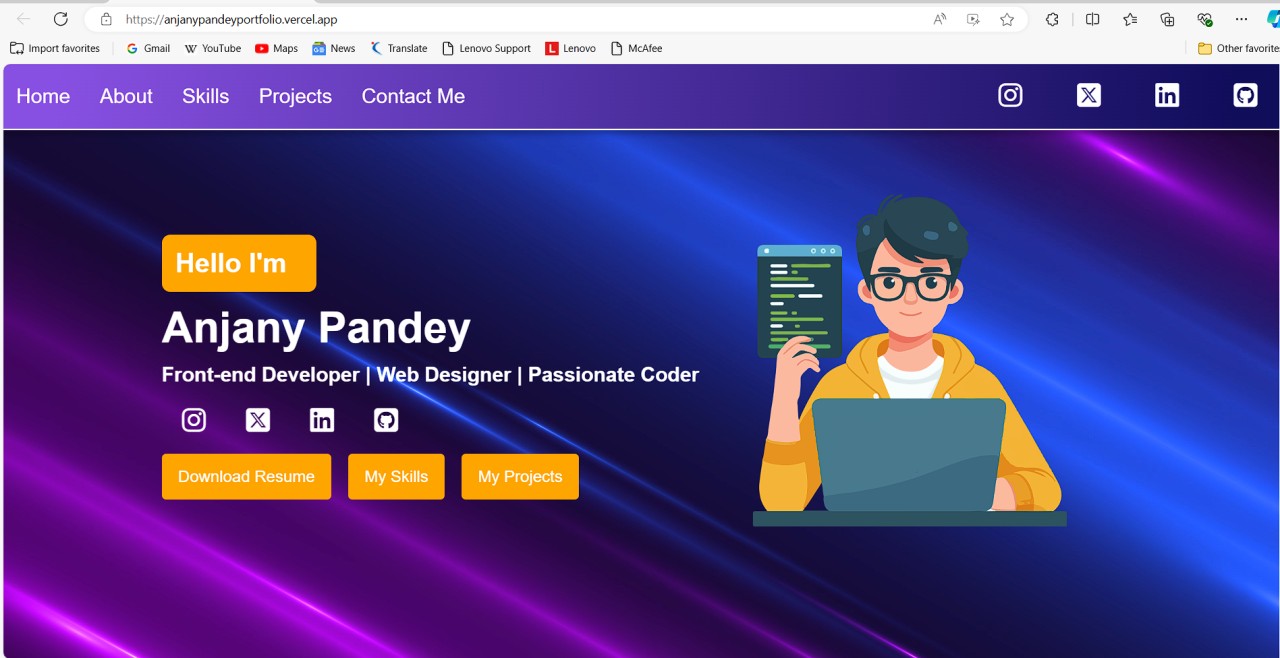 Anjany Pandey on LinkedIn: #portfolio #webdevelopment #html #css # ... Anjany Pandey on LinkedIn: #portfolio #webdevelopment #html #css # ...