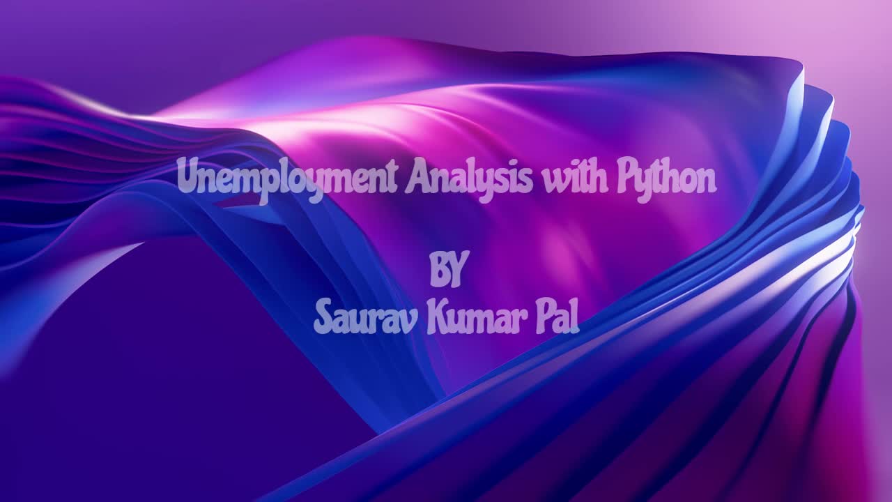 Project: Unemployment Analysis with Python | Saurav K. posted on the ... Project: Unemployment Analysis with Python | Saurav K. posted on the ...