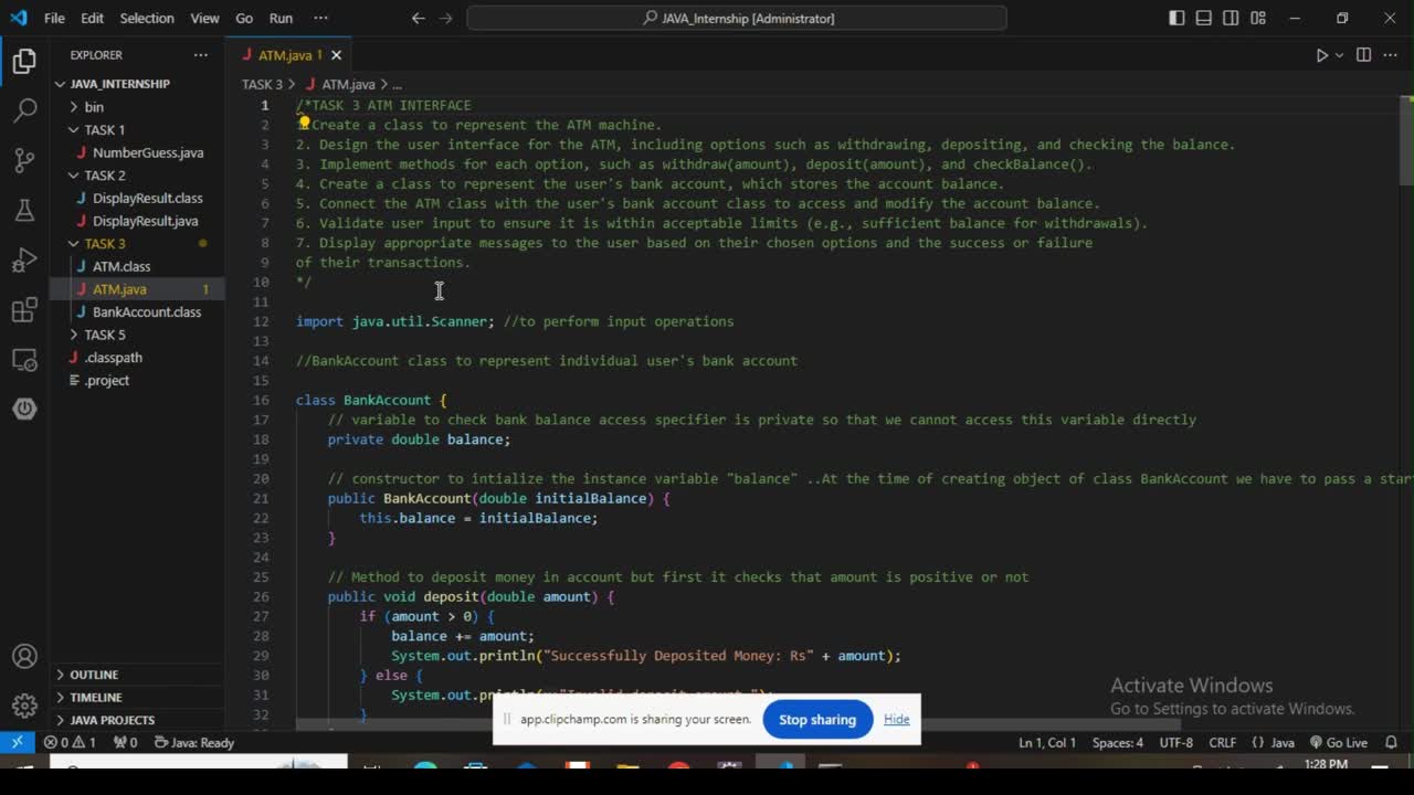 Laxmi Bansode on LinkedIn: #atm #java #coding #internship #codsoft # ... Laxmi Bansode on LinkedIn: #atm #java #coding #internship #codsoft # ...
