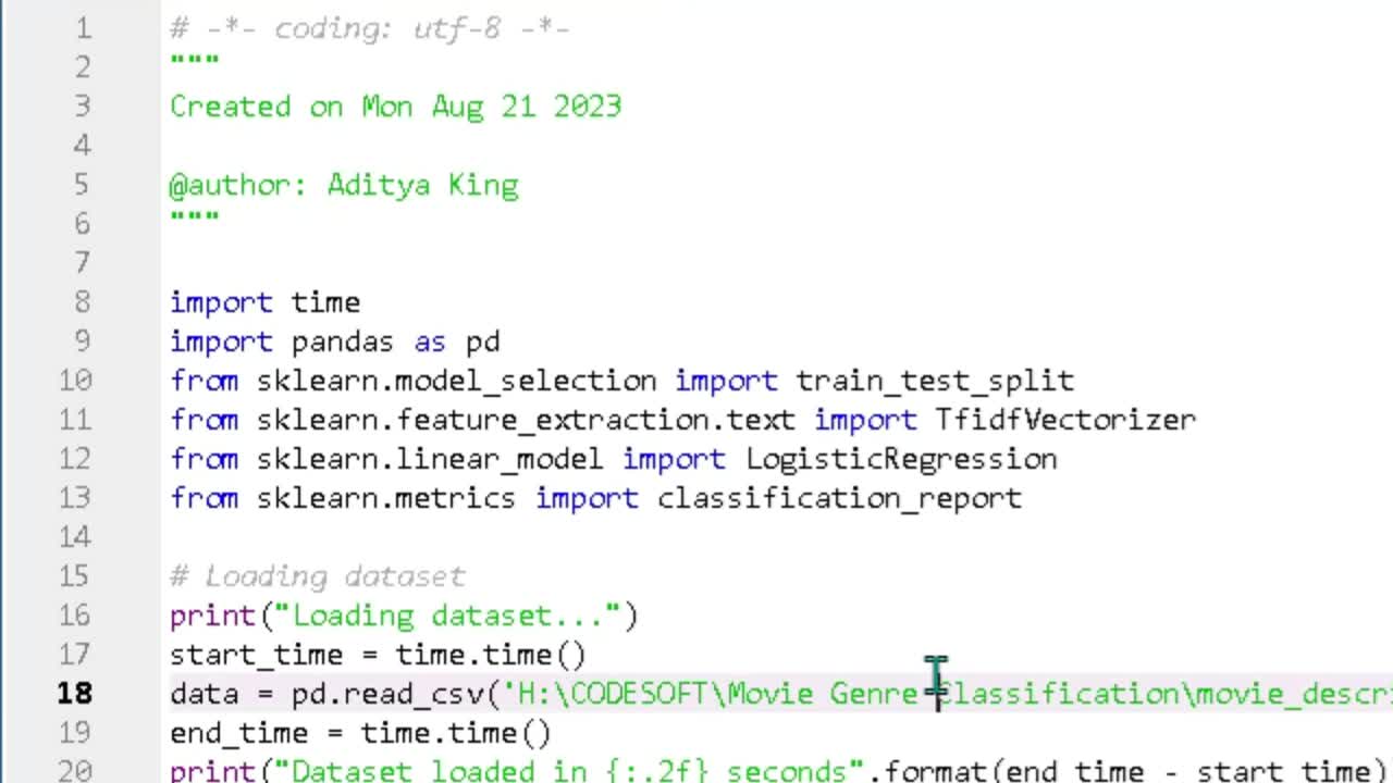 #machinelearning #nlp #codsoft | Aditya Singh #machinelearning #nlp #codsoft | Aditya Singh