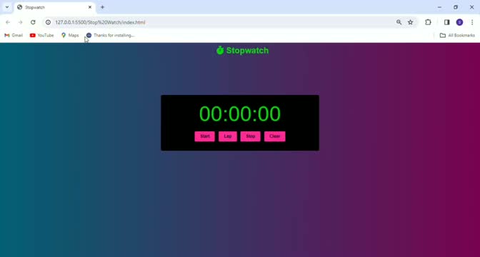 Subhan Ali on LinkedIn: Day 7, Project 8/30 Stopwatch using html css ... Subhan Ali on LinkedIn: Day 7, Project 8/30 Stopwatch using html css ...