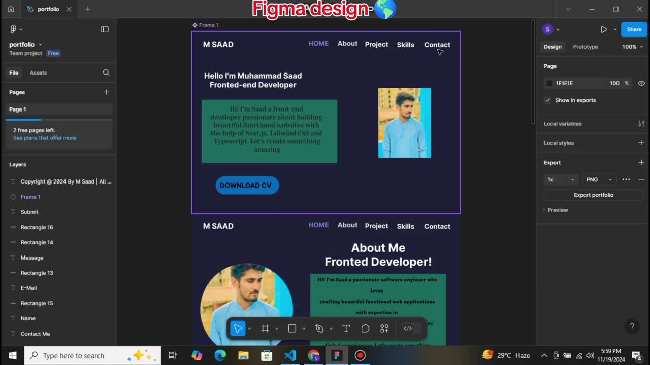Muhammad Saad on LinkedIn: #nextjs #tailwindcss #figmadesign #portfolio ... Muhammad Saad on LinkedIn: #nextjs #tailwindcss #figmadesign #portfolio ...