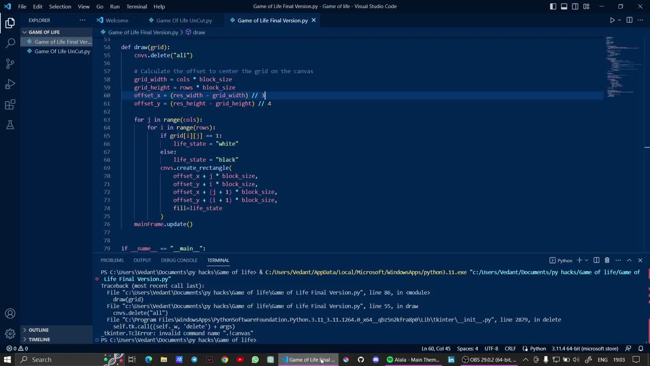 Vedant Mankar on LinkedIn: #project #python #gaming Vedant Mankar on LinkedIn: #project #python #gaming