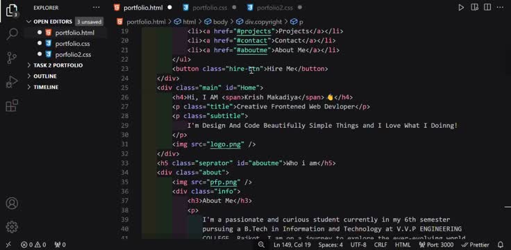 Krish Makadiya on LinkedIn: #webdevelopment #internship #html #css #codsoft Krish Makadiya on LinkedIn: #webdevelopment #internship #html #css #codsoft