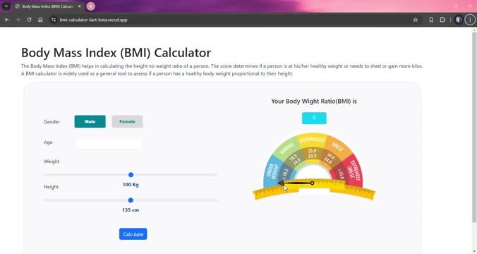 New project: BMI Calculator by Hei | Albin James posted on the topic ... New project: BMI Calculator by Hei | Albin James posted on the topic ...