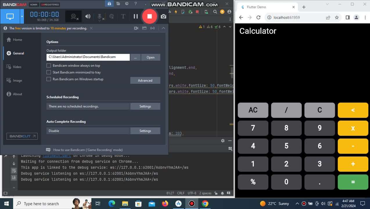 Created a #Calculator app with functions in flutter programing language ... Created a #Calculator app with functions in flutter programing language ...