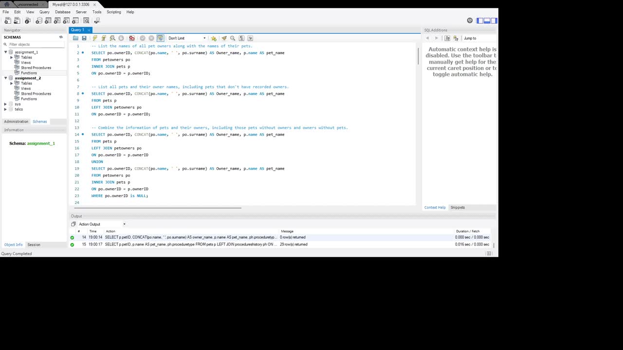 Bootcamp update! Completed SQL assignment which marks the end of SQL ... Bootcamp update! Completed SQL assignment which marks the end of SQL ...