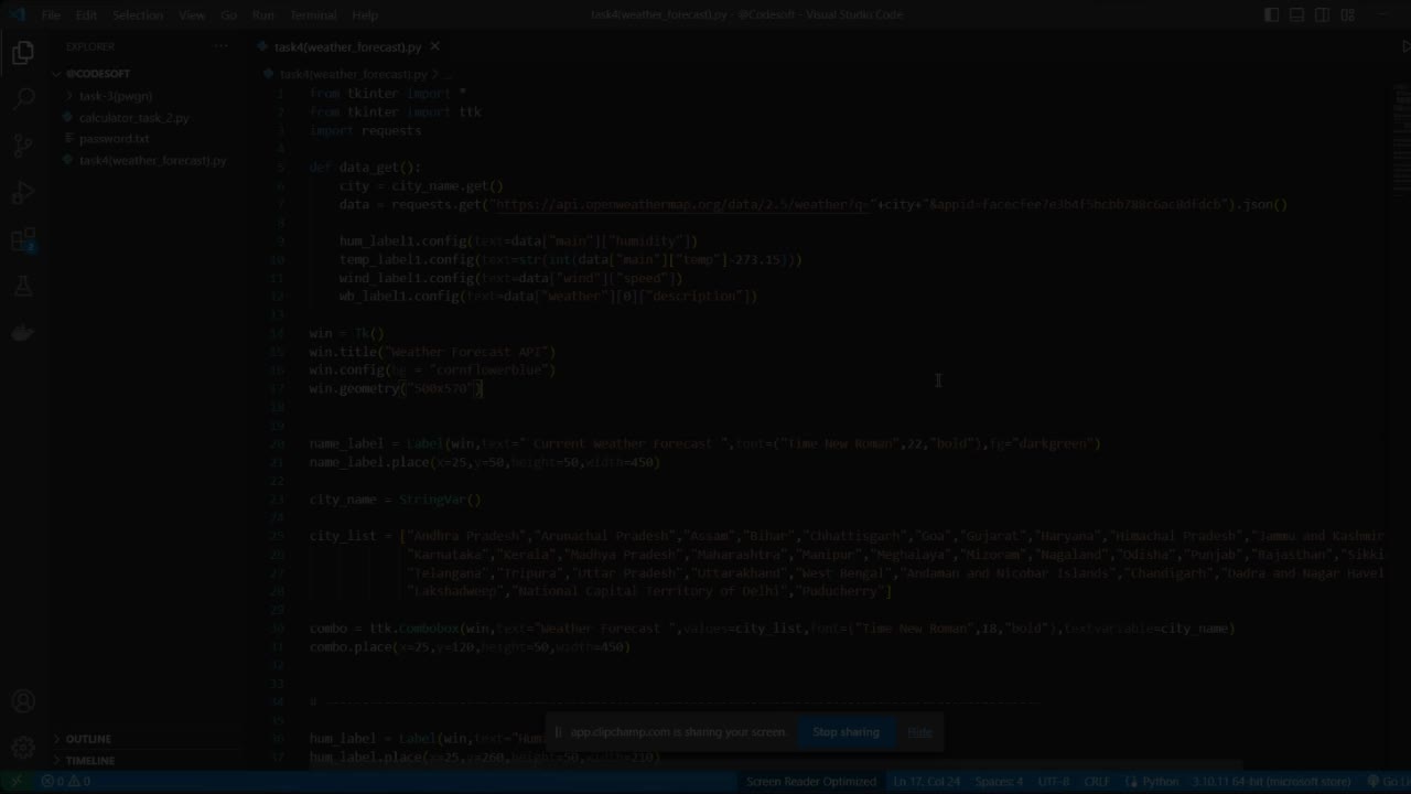 Aditi jha on LinkedIn: #codesoft #codesoft #internship #python Aditi jha on LinkedIn: #codesoft #codesoft #internship #python