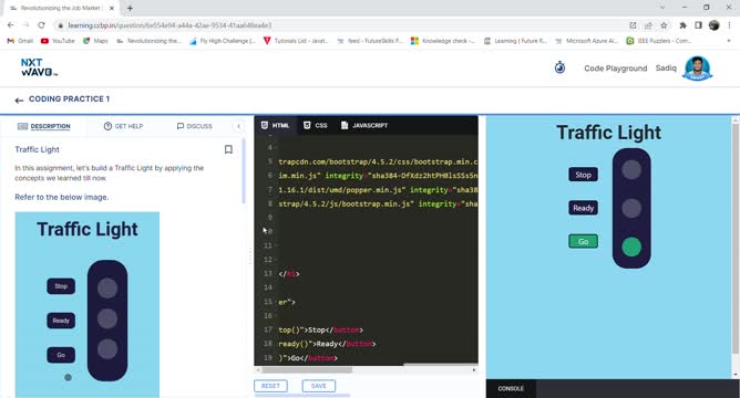 Sadiq Mohammad on LinkedIn: #nxtwave #nxt #coding #practice #js #html #css Sadiq Mohammad on LinkedIn: #nxtwave #nxt #coding #practice #js #html #css