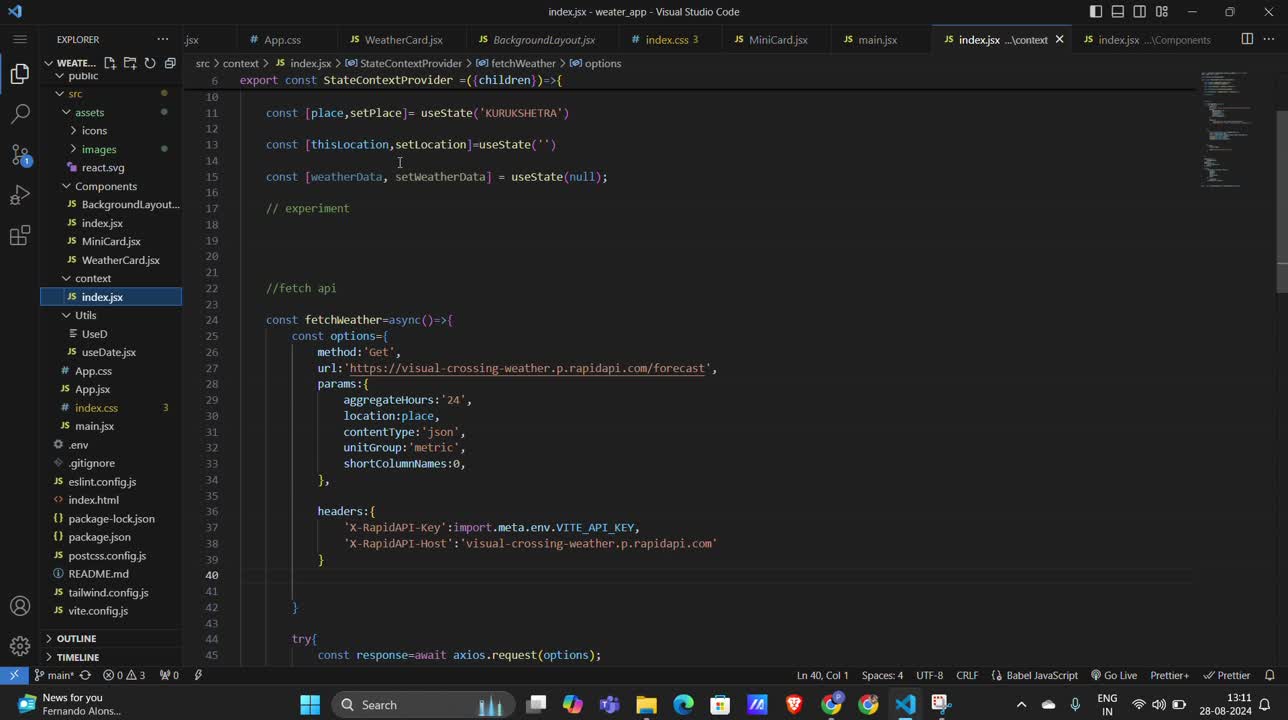 PAWAN KUMAR on LinkedIn: #reactjs #apis #tailwindcss #weatherapp ... PAWAN KUMAR on LinkedIn: #reactjs #apis #tailwindcss #weatherapp ...
