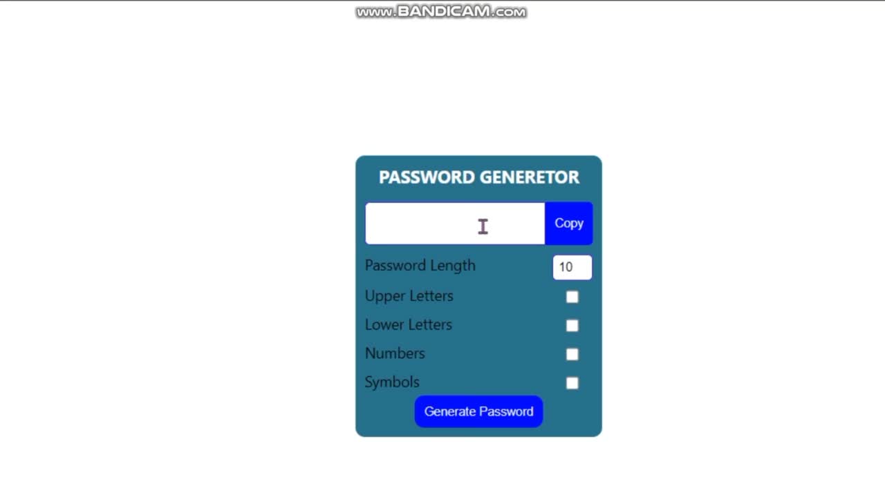 Zain Iqbal on LinkedIn: password Generator using React JS Zain Iqbal on LinkedIn: password Generator using React JS
