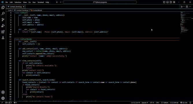 Saumya Sachan on LinkedIn: #contactbook #python #codsoft #coding # ... Saumya Sachan on LinkedIn: #contactbook #python #codsoft #coding # ...