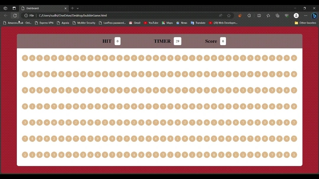 How to create a Bubble Game using HTML and CSS | Archit Aggarwal posted ... How to create a Bubble Game using HTML and CSS | Archit Aggarwal posted ...