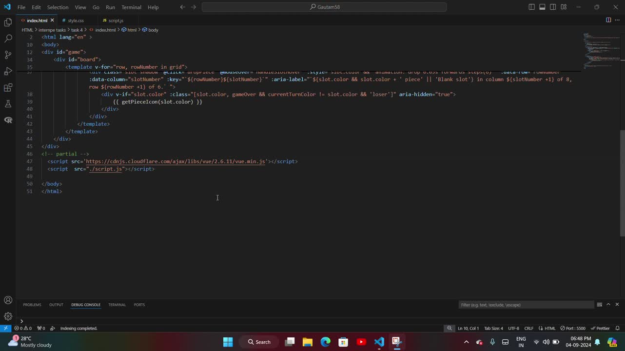 Gautam Tungariya on LinkedIn: #internpe #webdev #connectfour # ... Gautam Tungariya on LinkedIn: #internpe #webdev #connectfour # ...