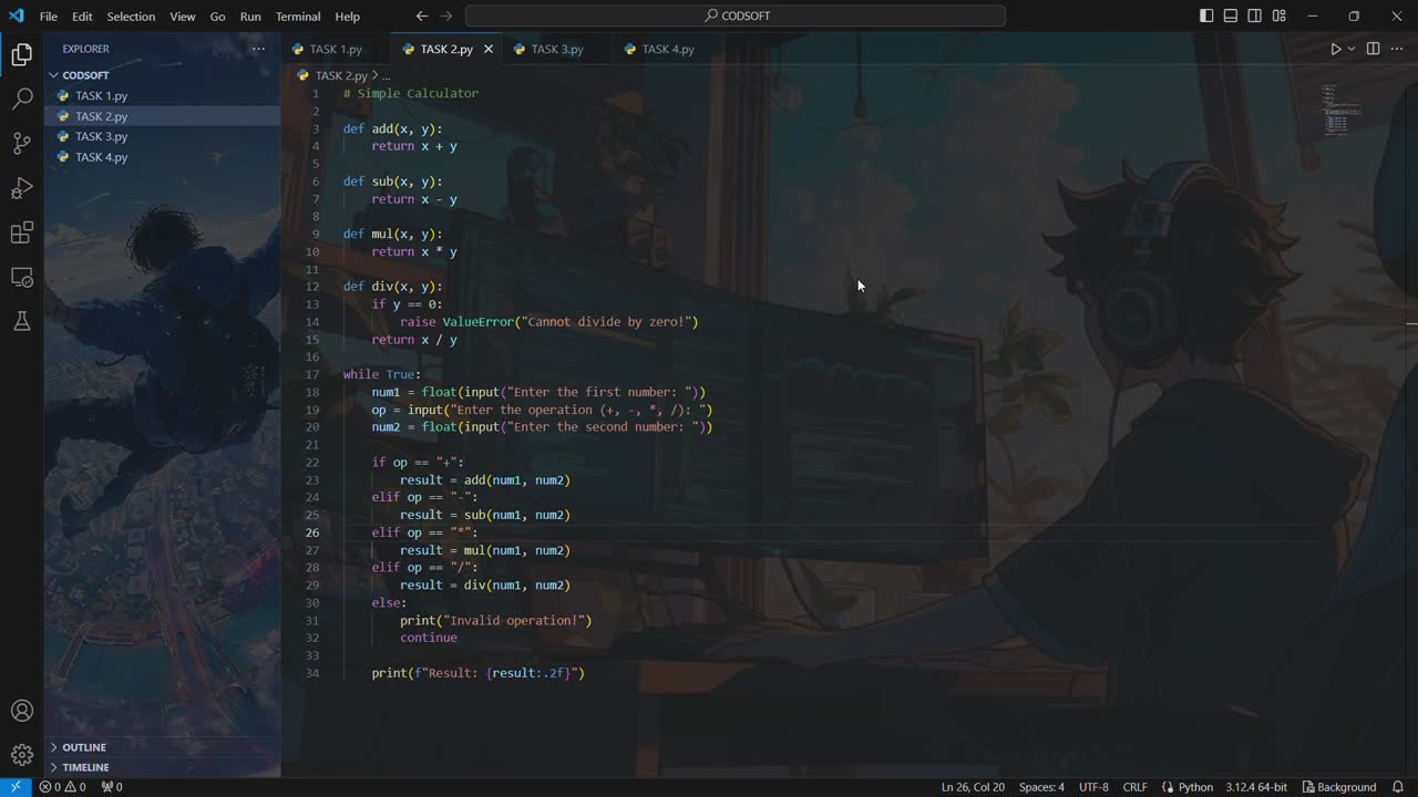 Tanu shree latha Bonthula on LinkedIn: #codsoft #internship #vscode # ... Tanu shree latha Bonthula on LinkedIn: #codsoft #internship #vscode # ...