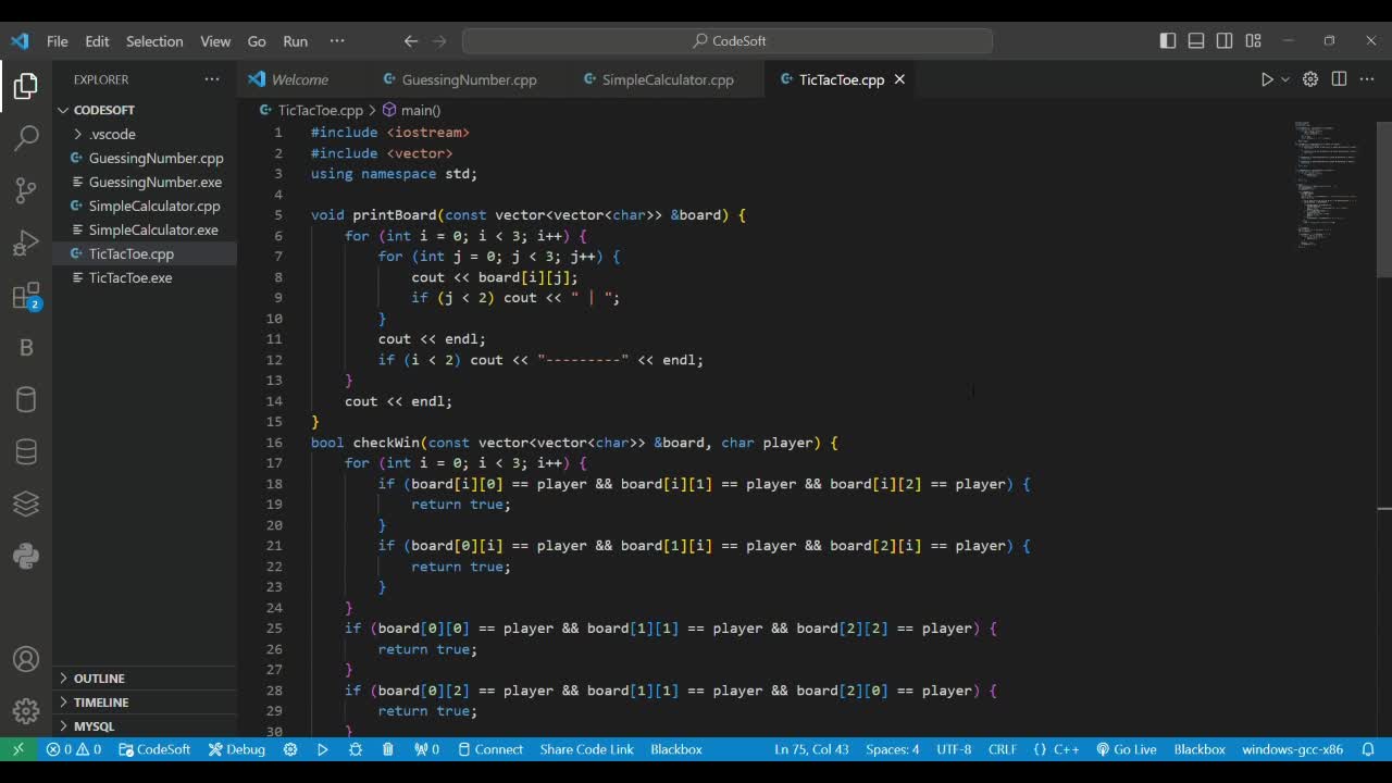 Vishvash Ame on LinkedIn: #codesoft #cplusplus #gamedevelopment # ... Vishvash Ame on LinkedIn: #codesoft #cplusplus #gamedevelopment # ...