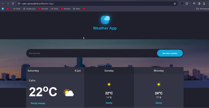 Presenting Weather Forecast App with APIs | Nader Gamal posted on the ... Presenting Weather Forecast App with APIs | Nader Gamal posted on the ...