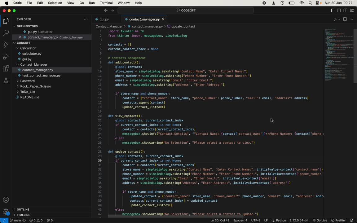 Created Contact Manager app using Python and Tkinter | Khumo Mogotlhe ... Created Contact Manager app using Python and Tkinter | Khumo Mogotlhe ...