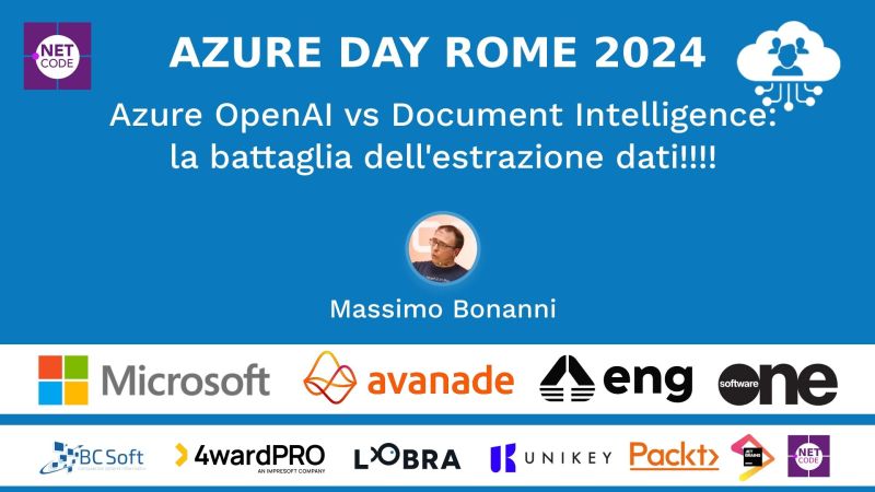 Azure Day Rome 2024 | DotNetCode Azure Day Rome 2024 | DotNetCode
