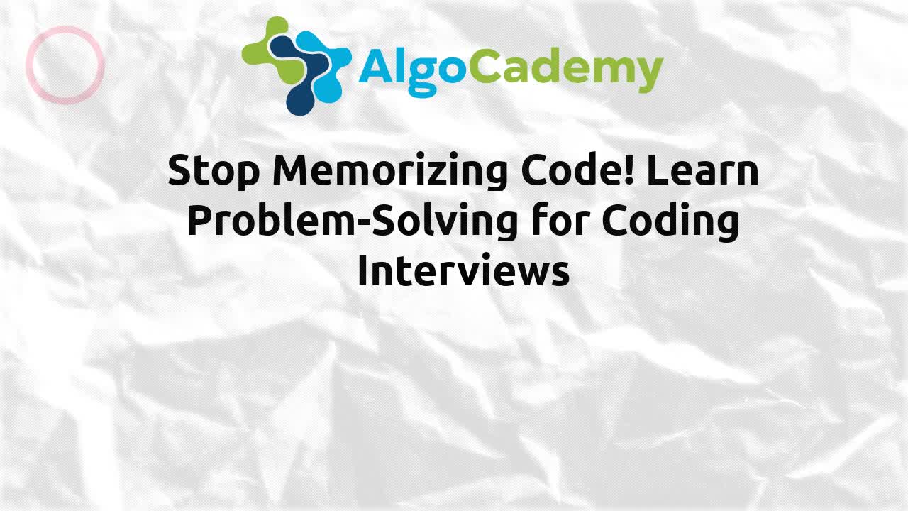 AlgoCademy on LinkedIn: #coding #programming #problemsolving # ... AlgoCademy on LinkedIn: #coding #programming #problemsolving # ...
