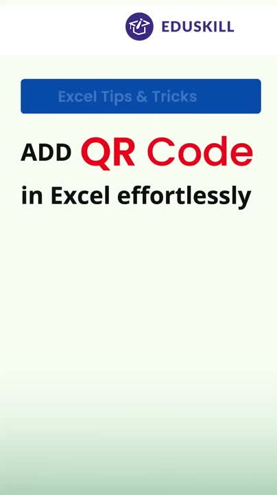 How to add QR Code in Excel easily | Eduskill_Ug posted on the topic ... How to add QR Code in Excel easily | Eduskill_Ug posted on the topic ...