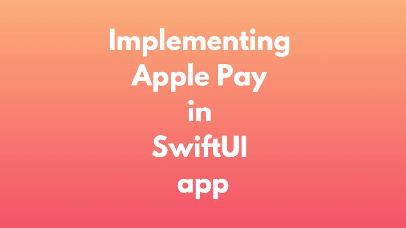 Dmytro Chumakov on LinkedIn: #implementing #apple #pay #swiftui #app #mvvm Dmytro Chumakov on LinkedIn: #implementing #apple #pay #swiftui #app #mvvm