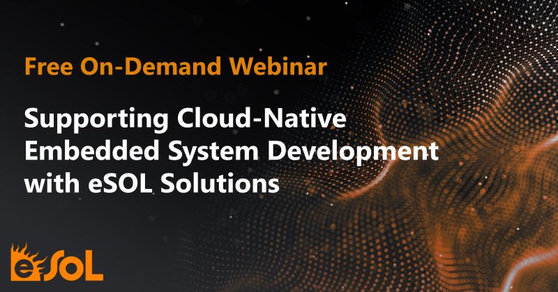 eSOL on LinkedIn: #embedded #cloudnative #rtos eSOL on LinkedIn: #embedded #cloudnative #rtos