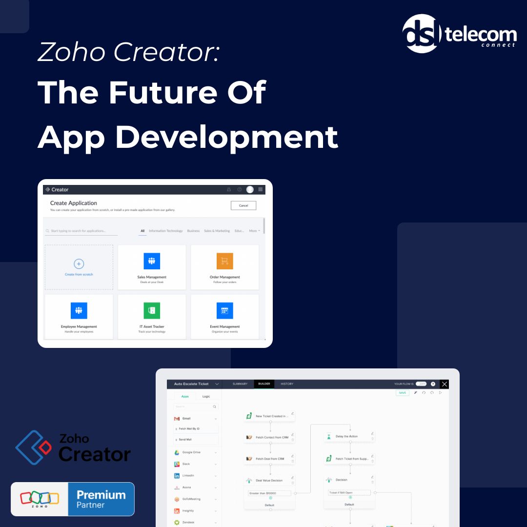 DSL Telecom on LinkedIn: #zohocreator #lowcode #nocode #procode # ... DSL Telecom on LinkedIn: #zohocreator #lowcode #nocode #procode # ...