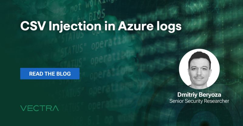 Alessio Mercuri on LinkedIn: CSV Injection in Azure Logs by Dmitriy Beryoza Alessio Mercuri on LinkedIn: CSV Injection in Azure Logs by Dmitriy Beryoza