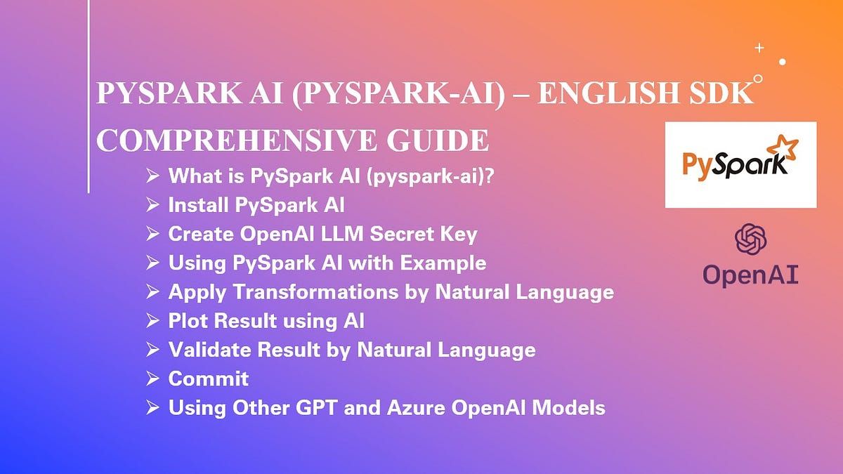 Using English SDK in PySpark | AI topics Using English SDK in PySpark | AI topics