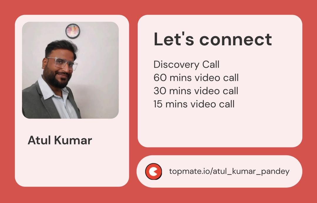 Topmate: Mentoring and Guidance for Earth Science Professionals | Atul ... Topmate: Mentoring and Guidance for Earth Science Professionals | Atul ...