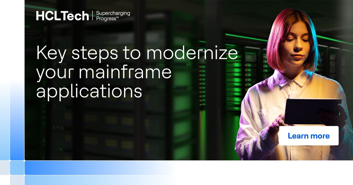 HCLTech on LinkedIn: Mainframe Modernization Services: Transforming ... HCLTech on LinkedIn: Mainframe Modernization Services: Transforming ...