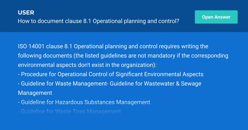 Advisera Expert Solutions Ltd on LinkedIn: How to implement ISO 14001 ... Advisera Expert Solutions Ltd on LinkedIn: How to implement ISO 14001 ...
