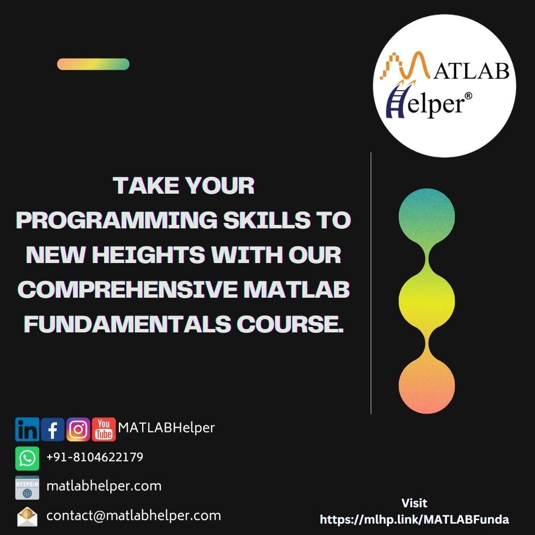 MATLAB Helper ® on LinkedIn: #matlab MATLAB Helper ® on LinkedIn: #matlab