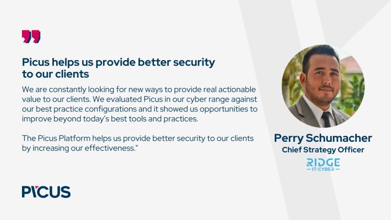 How Picus helps Ridge IT Cyber deliver better security outcomes | Picus ... How Picus helps Ridge IT Cyber deliver better security outcomes | Picus ...