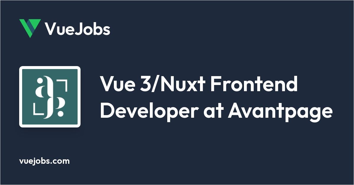 Vue.js Jobs - The #1 Vue.js job board on LinkedIn: Vue 3/Nuxt Frontend ... Vue.js Jobs - The #1 Vue.js job board on LinkedIn: Vue 3/Nuxt Frontend ...