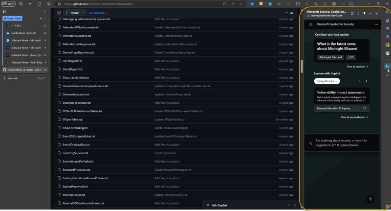 How to run Copilot for Security in Microsoft Edge Sidebar | Rod Trent ... How to run Copilot for Security in Microsoft Edge Sidebar | Rod Trent ...