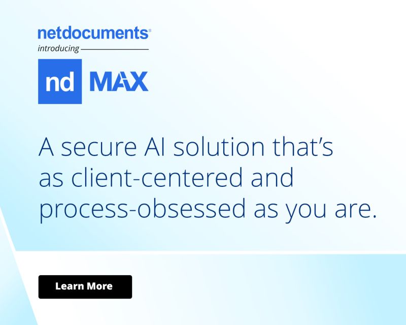 Andrés Eulacio on LinkedIn: AI Responsibly with ndMax | NetDocuments Andrés Eulacio on LinkedIn: AI Responsibly with ndMax | NetDocuments