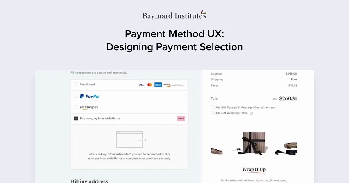 Codeq on LinkedIn: Payment Method UX: Designing Payment Selection ... Codeq on LinkedIn: Payment Method UX: Designing Payment Selection ...