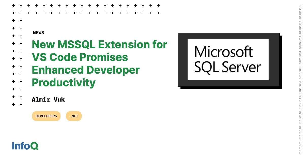 InfoQ on LinkedIn: #visualstudiocode #infoq #dotnet #microsoft InfoQ on LinkedIn: #visualstudiocode #infoq #dotnet #microsoft
