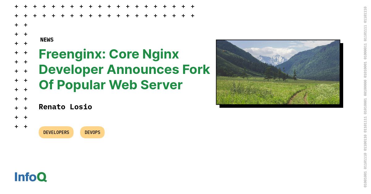 Freenginx: a drop-in replacement of Nginx | InfoQ posted on the topic ... Freenginx: a drop-in replacement of Nginx | InfoQ posted on the topic ...