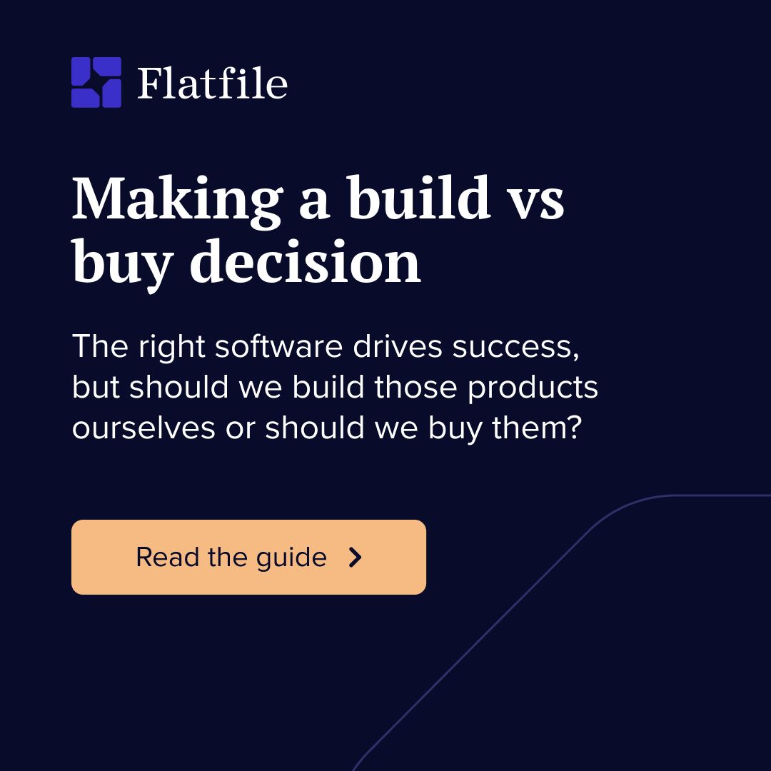 Flatfile on LinkedIn: Flatfile: Making a build vs by decision Flatfile on LinkedIn: Flatfile: Making a build vs by decision