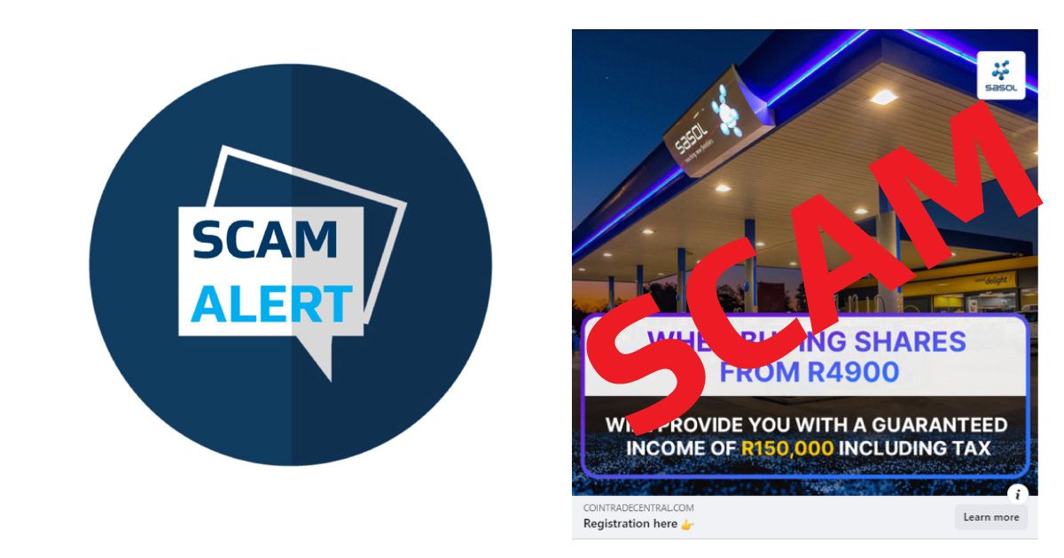 Sasol on LinkedIn: SCAM ALERT | We are aware of this scam. Please do ... Sasol on LinkedIn: SCAM ALERT | We are aware of this scam. Please do ...