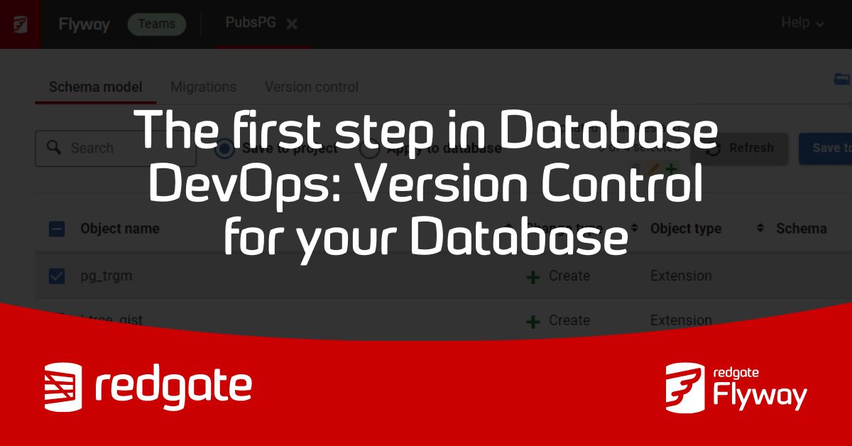 Redgate Flyway - Automate database deployments across teams and ... Redgate Flyway - Automate database deployments across teams and ...