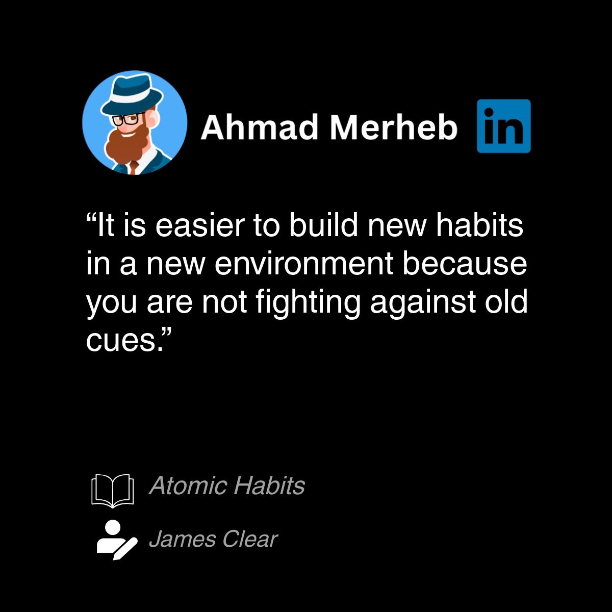 Ahmad Merheb on LinkedIn: #buildingbetterhabits #gamedev #book #quotes ... Ahmad Merheb on LinkedIn: #buildingbetterhabits #gamedev #book #quotes ...