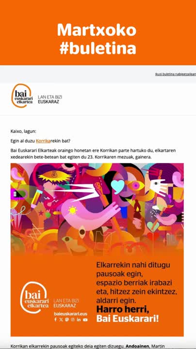 Bai Euskarari Elkartea on LinkedIn: #buletina Bai Euskarari Elkartea on LinkedIn: #buletina