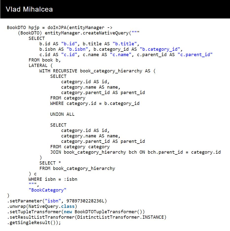 Vlad Mihalcea on LinkedIn: Fetching recursive associations with JPA and ... Vlad Mihalcea on LinkedIn: Fetching recursive associations with JPA and ...