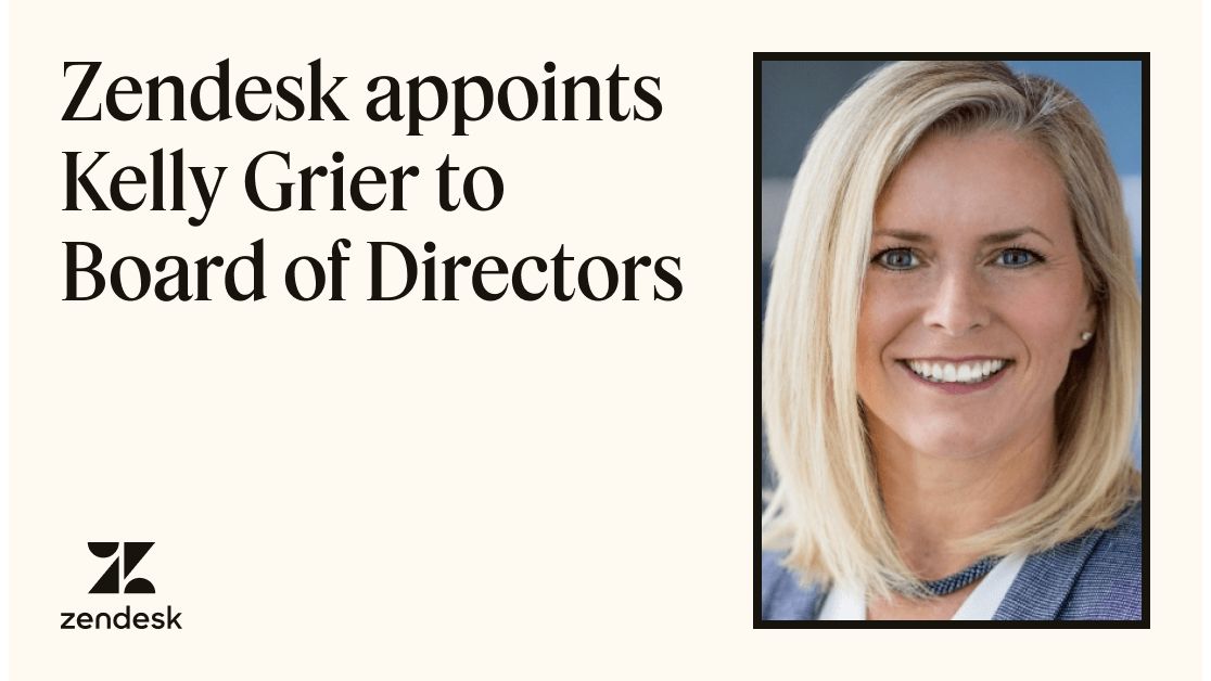 Carlo Valentini on LinkedIn: Zendesk Appoints Kelly Grier to Board of ... Carlo Valentini on LinkedIn: Zendesk Appoints Kelly Grier to Board of ...