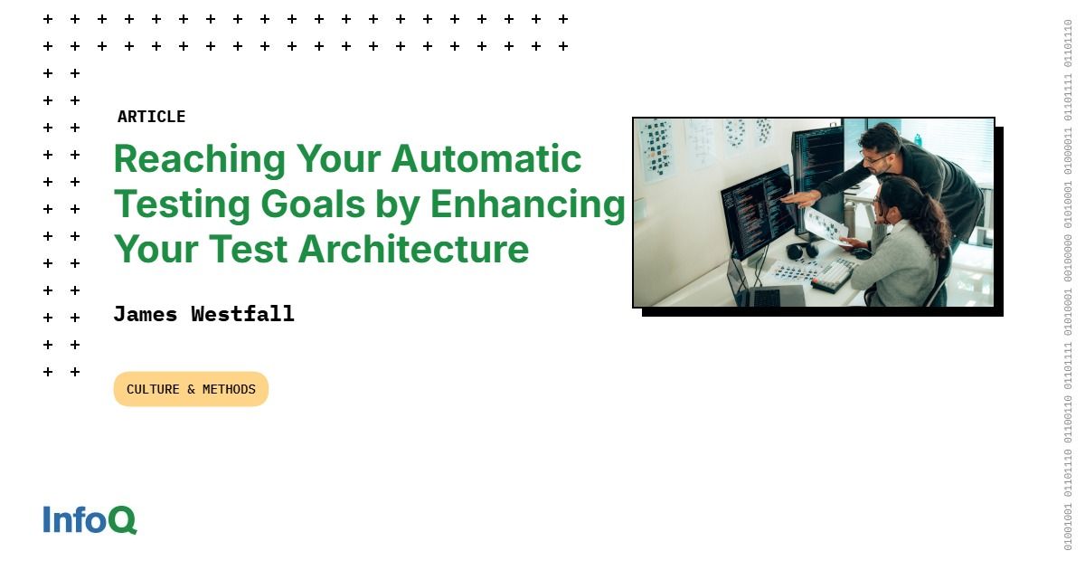 InfoQ on LinkedIn: #testarchitecture #infoq #testing #teamwork #agile InfoQ on LinkedIn: #testarchitecture #infoq #testing #teamwork #agile