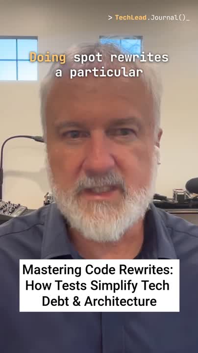 Tech Lead Journal on LinkedIn: Mastering Code Rewrites: How Tests ... Tech Lead Journal on LinkedIn: Mastering Code Rewrites: How Tests ...
